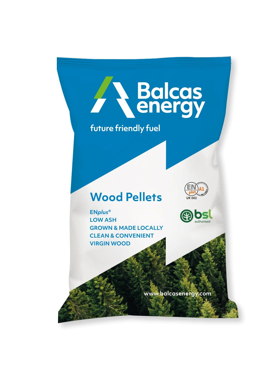 500kg Bags of Wood Pellets - England delivery - Balcas Energy